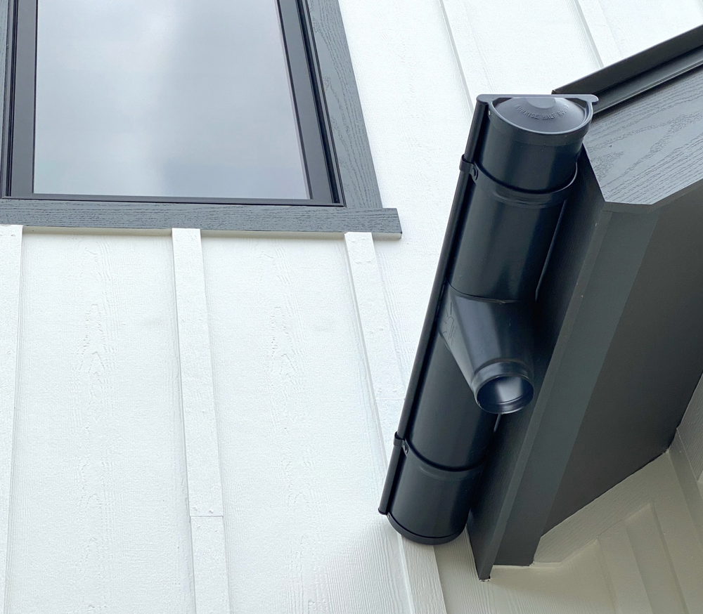 20 Foot Painted Galvanized Steel Half Round Gutters |Black, White ...