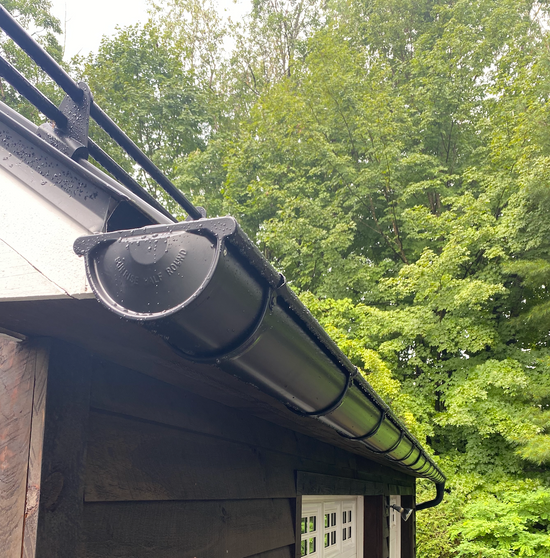 20 FT Painted Galvanized Steel Gutter | 6" Painted Half Round Gutter ...