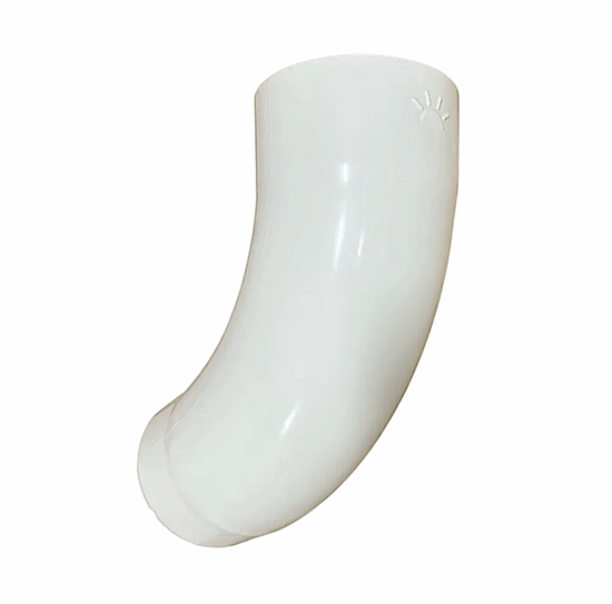 4" Galvanized Steel Elbow | Sunrise Welded Seam 72° Plain Elbow ...