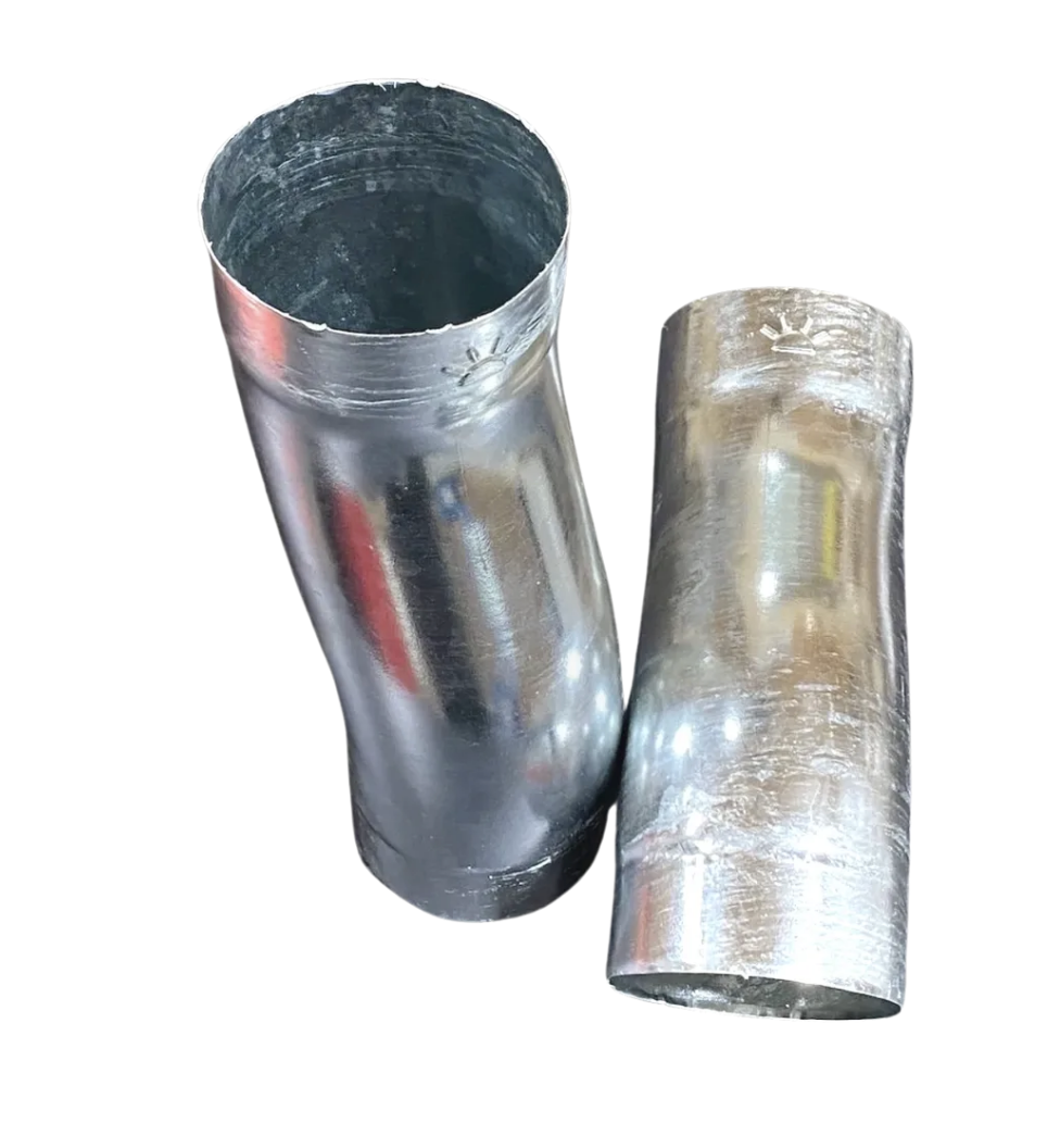 Offset Galvanized Steel Elbow | 4" Smooth Round Offset Elbow – Sunrise ...