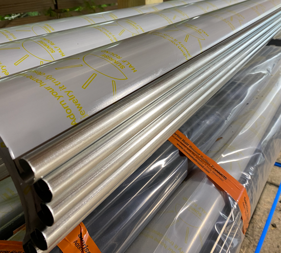 20 FT Galvanized Steel Half Round Gutter | 6" Wide X 20' Long – Sunrise ...