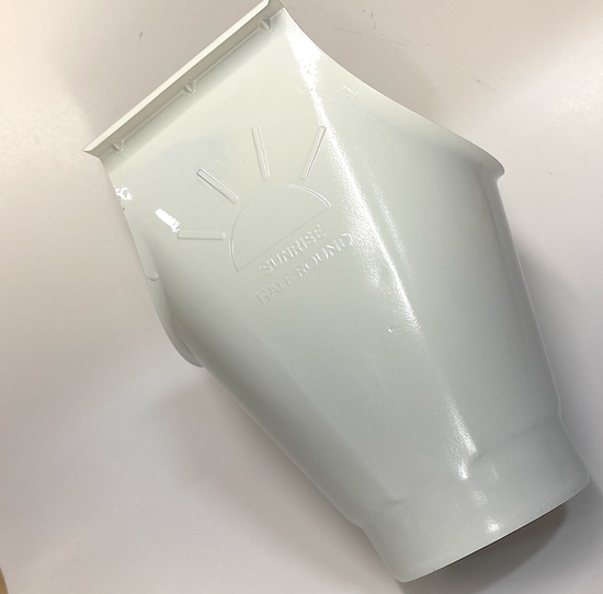 Sunrise Downspout Outlet | Downspout Drop Outlet 4" Galvanized Steel ...