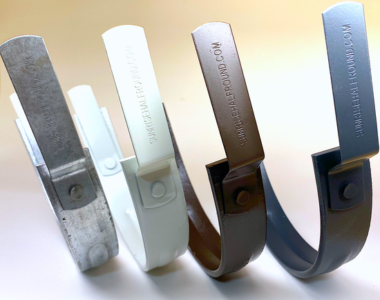 6" Heavy Duty Galvanized Steel Gutter Bracket | Sunrise Half Round ...