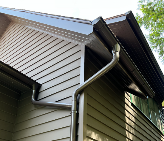 20 FT Painted Galvanized Steel Gutter | 6" Painted Half Round Gutter ...